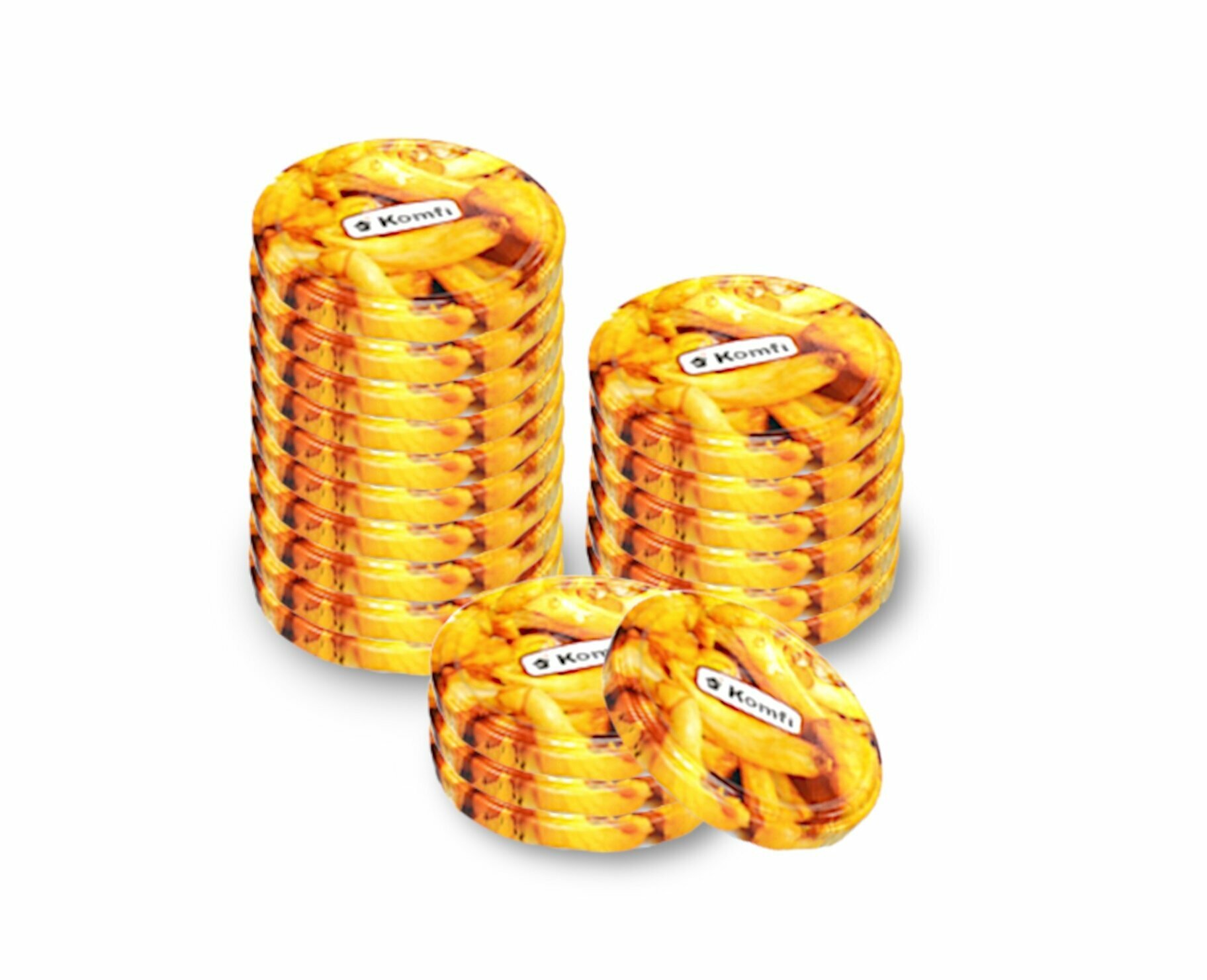 Крышки для консервирования "Твист", винтовые, 82мм, разноцветные, для посудомойки, 20шт.