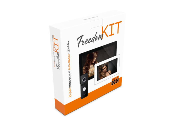 FREEDOM 7 FHD WIFI KIT Novicam v.4227 - комплект, состоящий из видеодомофона FREEDOM 7 FHD WIFI и вызывной панели FANTASY FHD SILVER