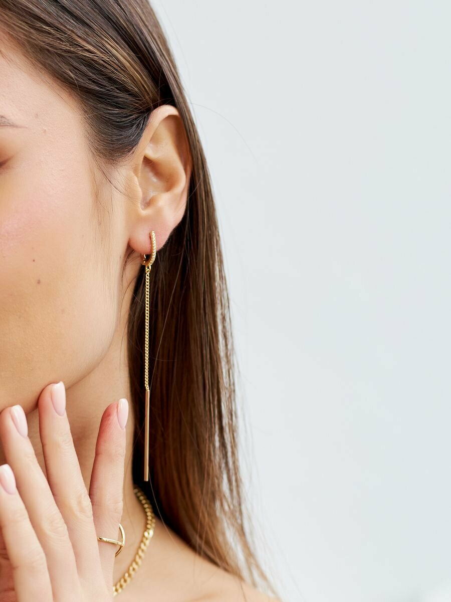 Серьги, фианит