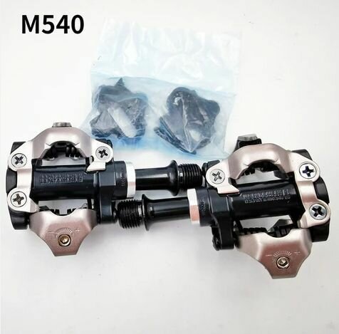 Контактные педали spd Shimano pd-m540 domestic production черные