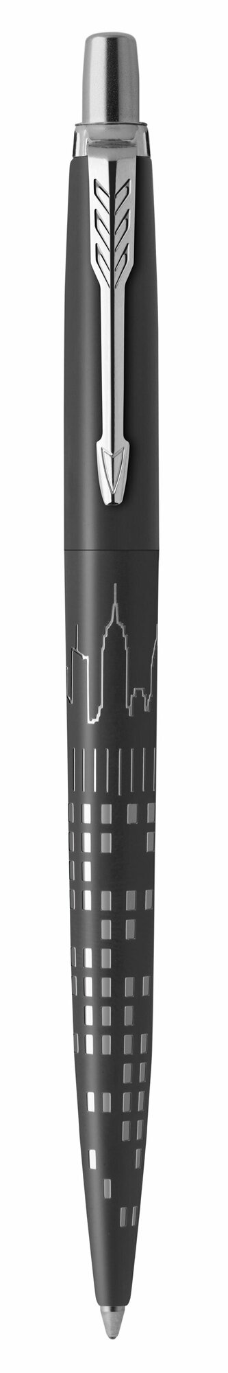 Ручка шариковая Parker "Jotter New York Black CT" синяя, 1,0мм, подарочная упаковка 2187554
