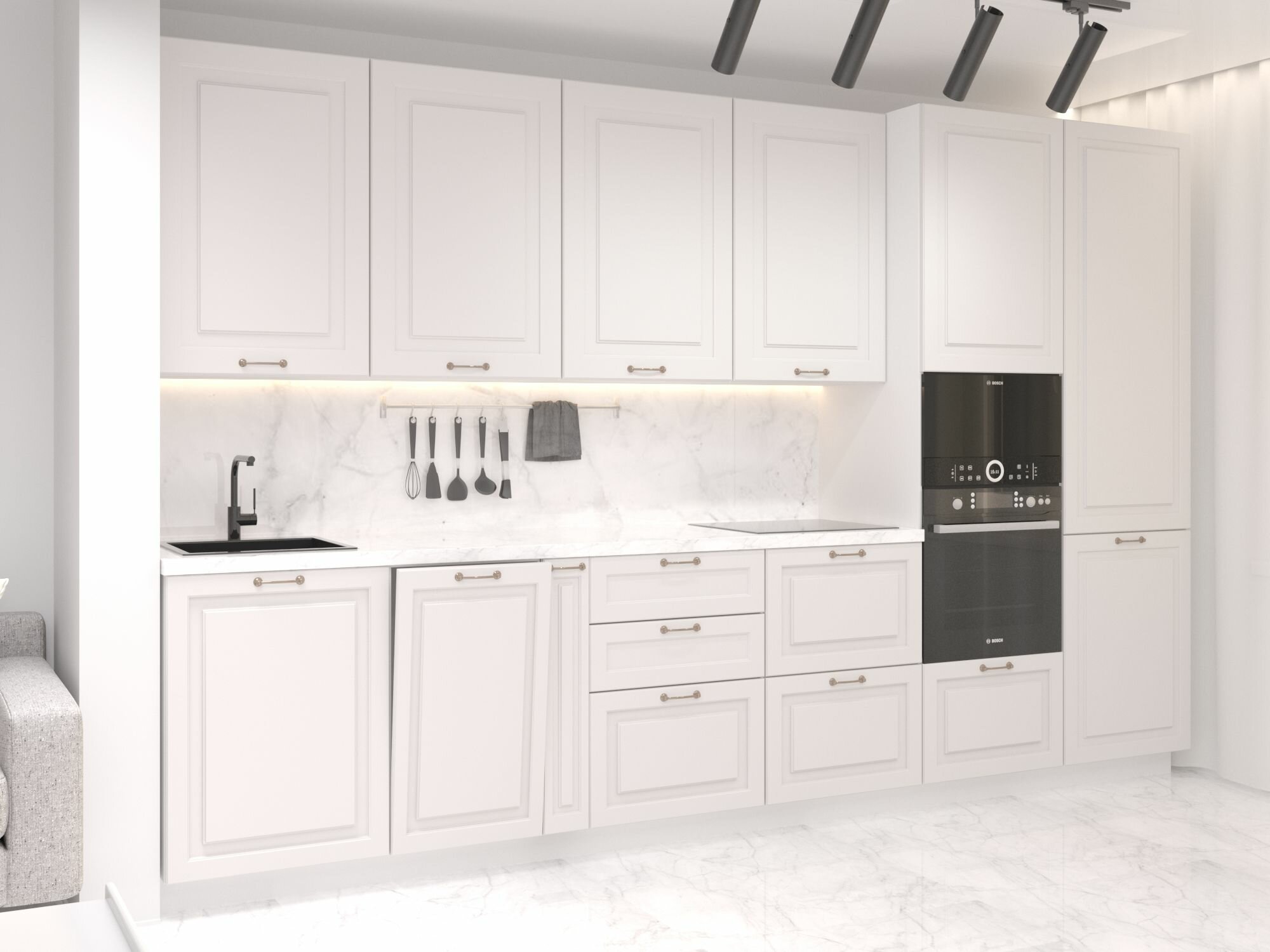 Кухонный гарнитур Ницца Агат, 3600 мм