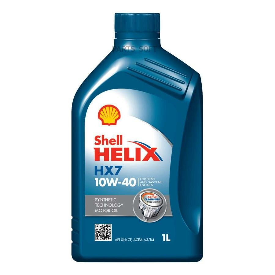 Shell SHELL 10W40 (1L) Helix HX7 масло моторное! API SN+/SN, ACEA A3/B3/B4, MB 229.3, VW 501.01/505.00