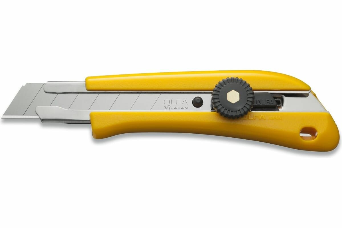 Нож с выдвижным лезвием OLFA винтовой фиксатор, 18 мм