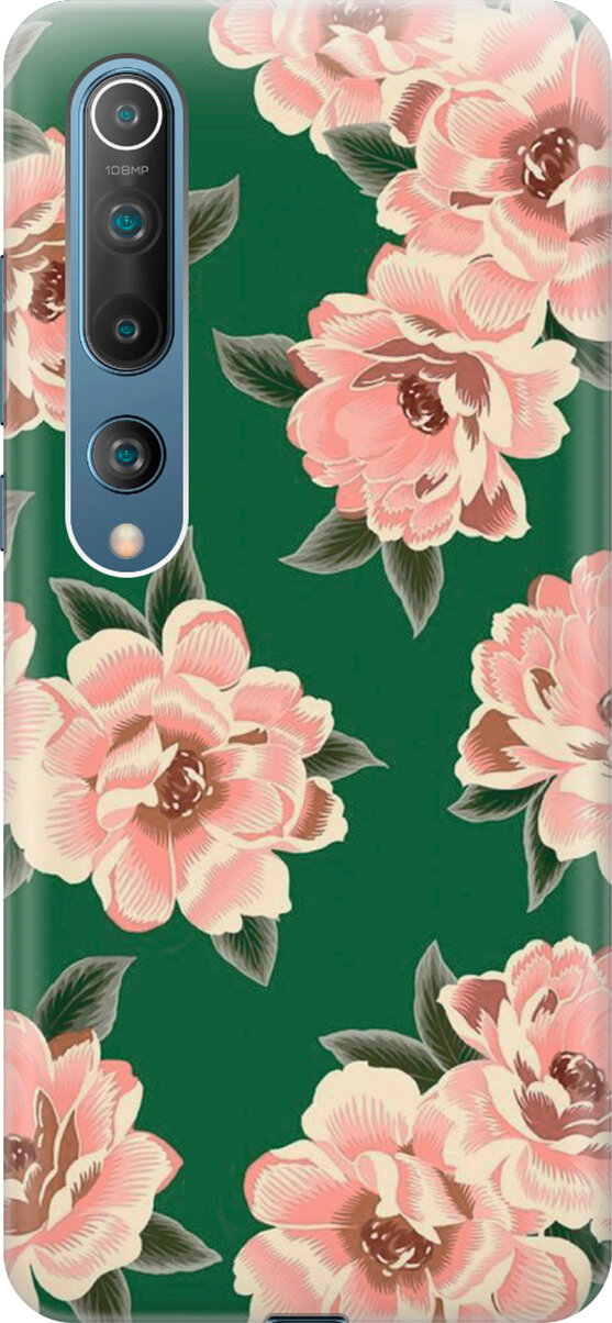 Силиконовый чехол на Xiaomi Mi 10, Сяоми Ми 10 с эффектом блеска "Винтажные цвета"