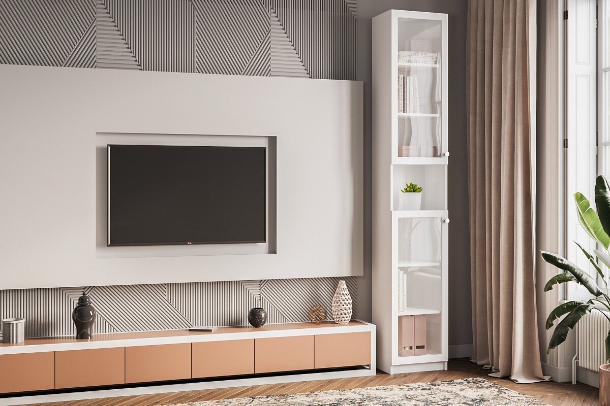 Шкаф книжный стеллаж Билли Billy по мотивам Икея Ikea - 101 40x30x237 для одежды двухдверный