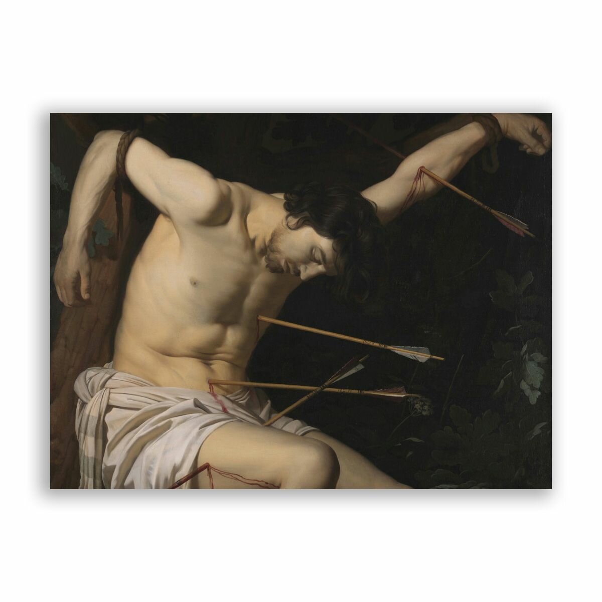 Картина на холсте, репродукция / Геррит ван Хонтхорст - Saint Sebastian / Размер 60 x 80 см