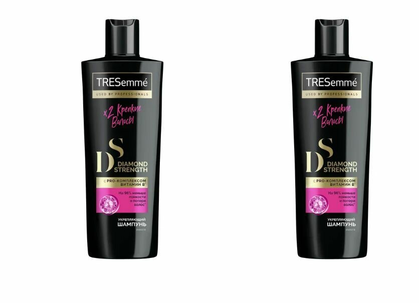 TRESemm укрепляющий шампунь diamond strength, 400 мл, 2 шт