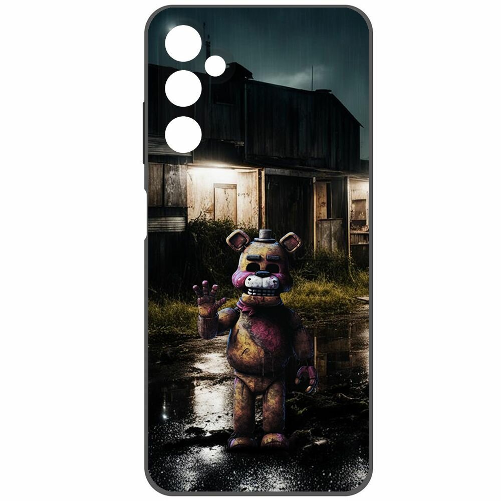 Чехол-накладка Krutoff Soft Case фнаф (FNAF) - Фредди под дождем для Samsung Galaxy A05s черный