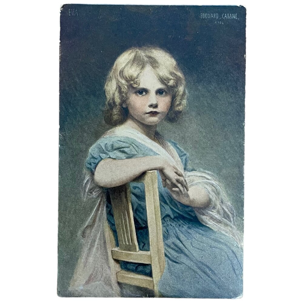 Почтовая открытка "Эдуардо Кабан. Датчанка" 1890-1917 гг. Российская Империя