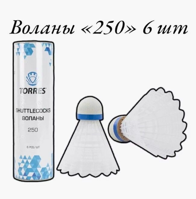 Волан "250" 6 шт
