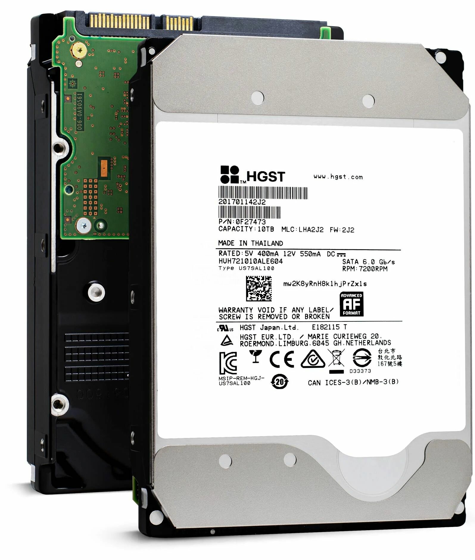 Жесткий диск HGST HUH721010ALE604 10 Тб