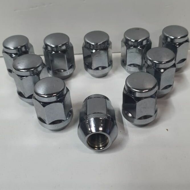 Гайка колёсная 12x1,25x35, конус, под 21 ключ, 10 штук