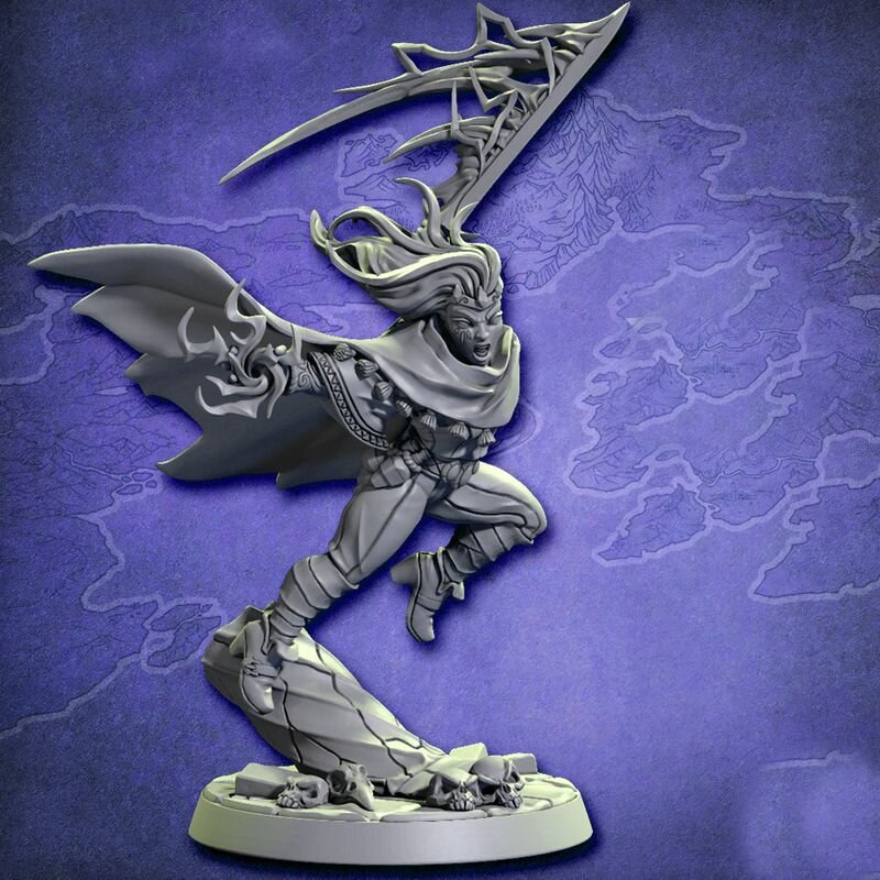 Трикстер Волшебница с мечом (доп. класс: Маг, Паладин, Колдун) миниатюра для DnD (ДнД) и других Настольных игр (НРИ, Варгеймов или РПГ), фентези тематика