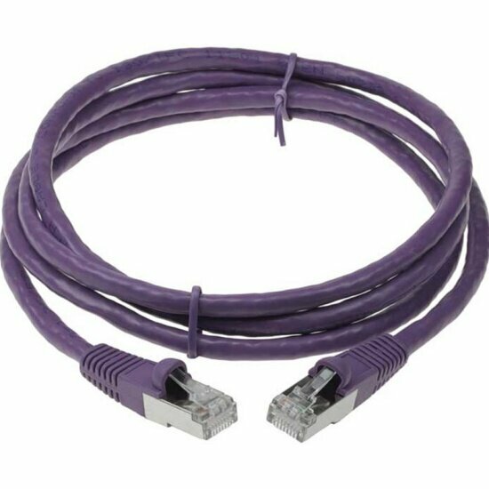 Патч-корд Acd LPS6AZ-10P Cat6a SSTP 26AWG 4Pair, CU, LSZH, Пурпурный, 1м