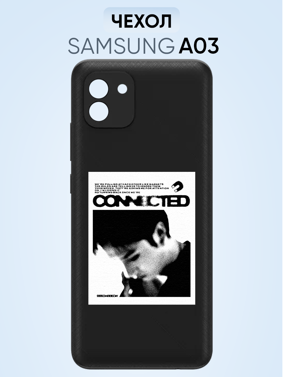 Чехол на Samsung A03, stray kids 5 Bang Chan connected