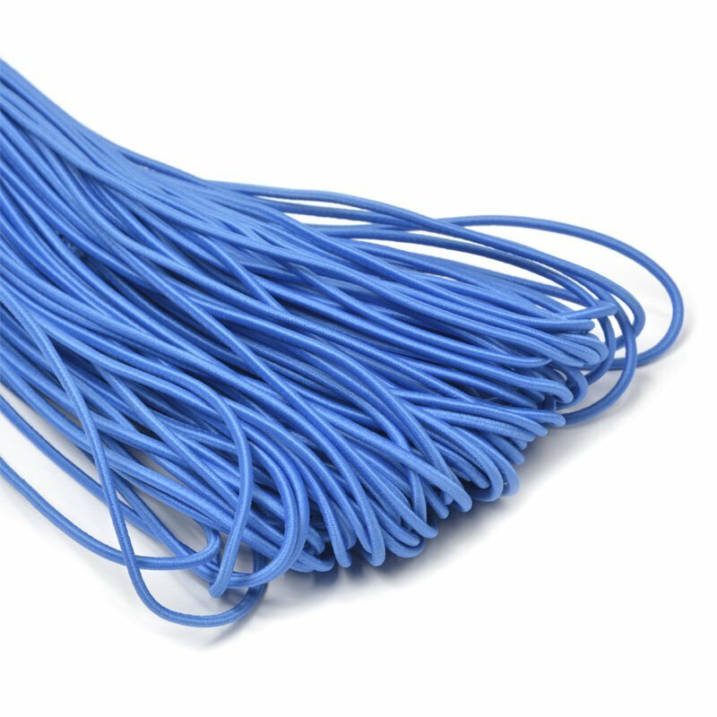 Резинка шляпная (резинка круглая) цв. василек 3мм (100 метров)