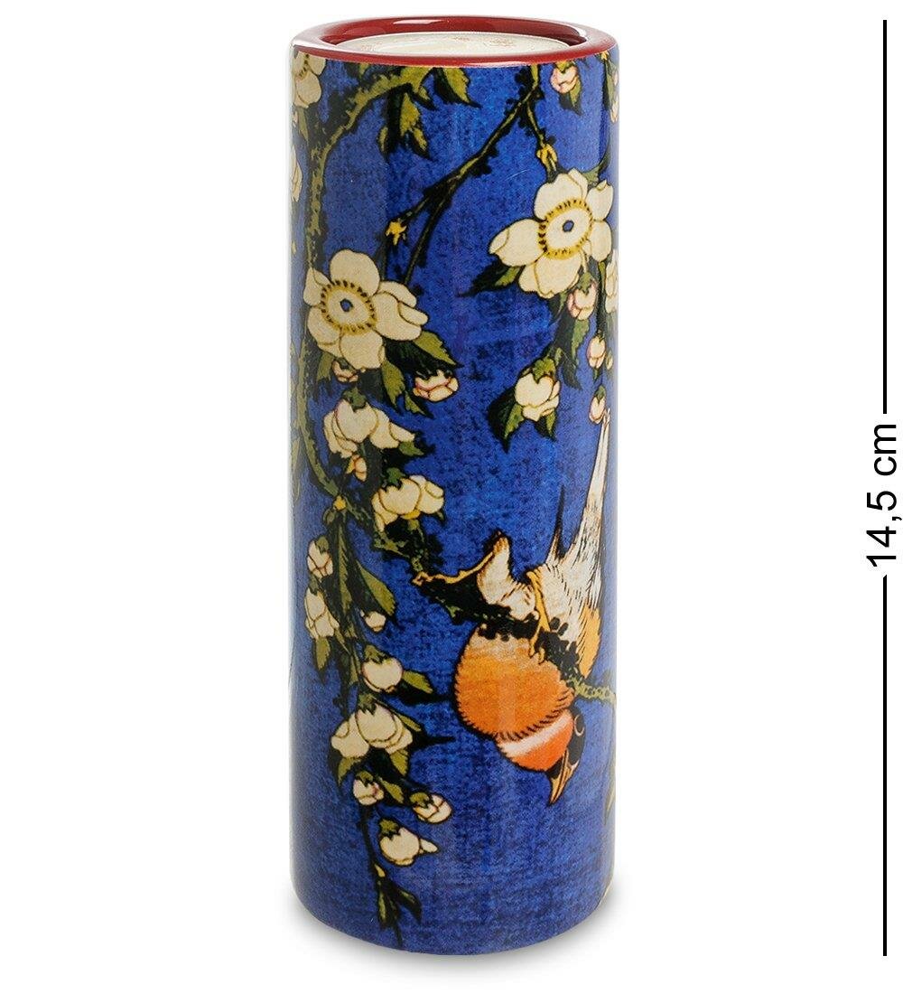Подсвечник Bullfinch and Blossoms Кацусика Хокусай (Museum Parastone) pr-TC09HOK Museum Parastone Нидерланды Керамика