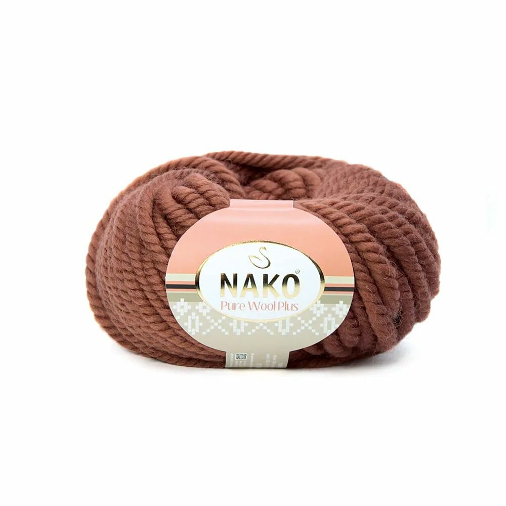 Пряжа Nako Pure Wool Plus 10271 (5шт*100гр-30м.)/100% шерсть