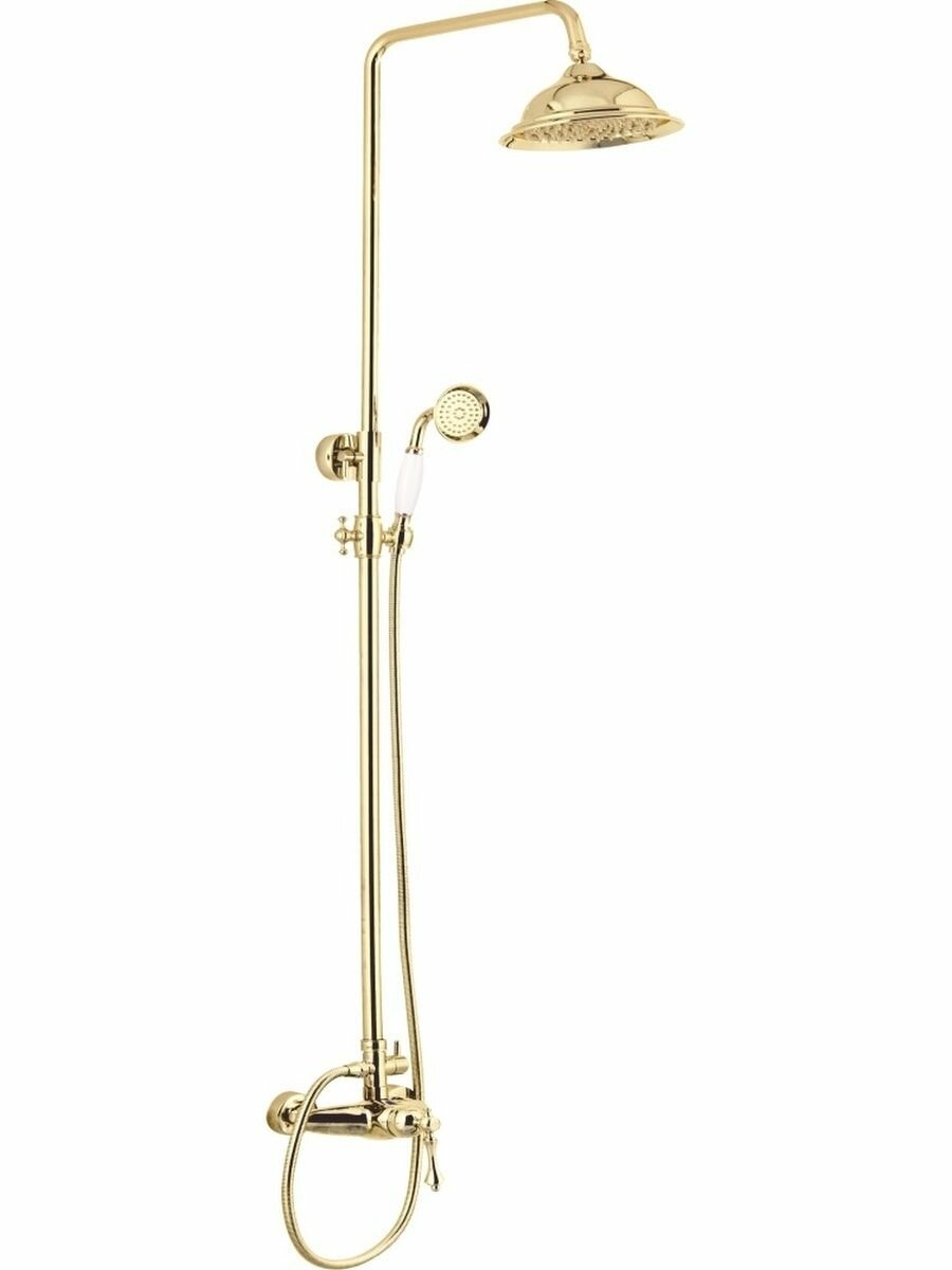 Душевая система Ganzer GZ77060-E, латунь, золотая, механическое управление