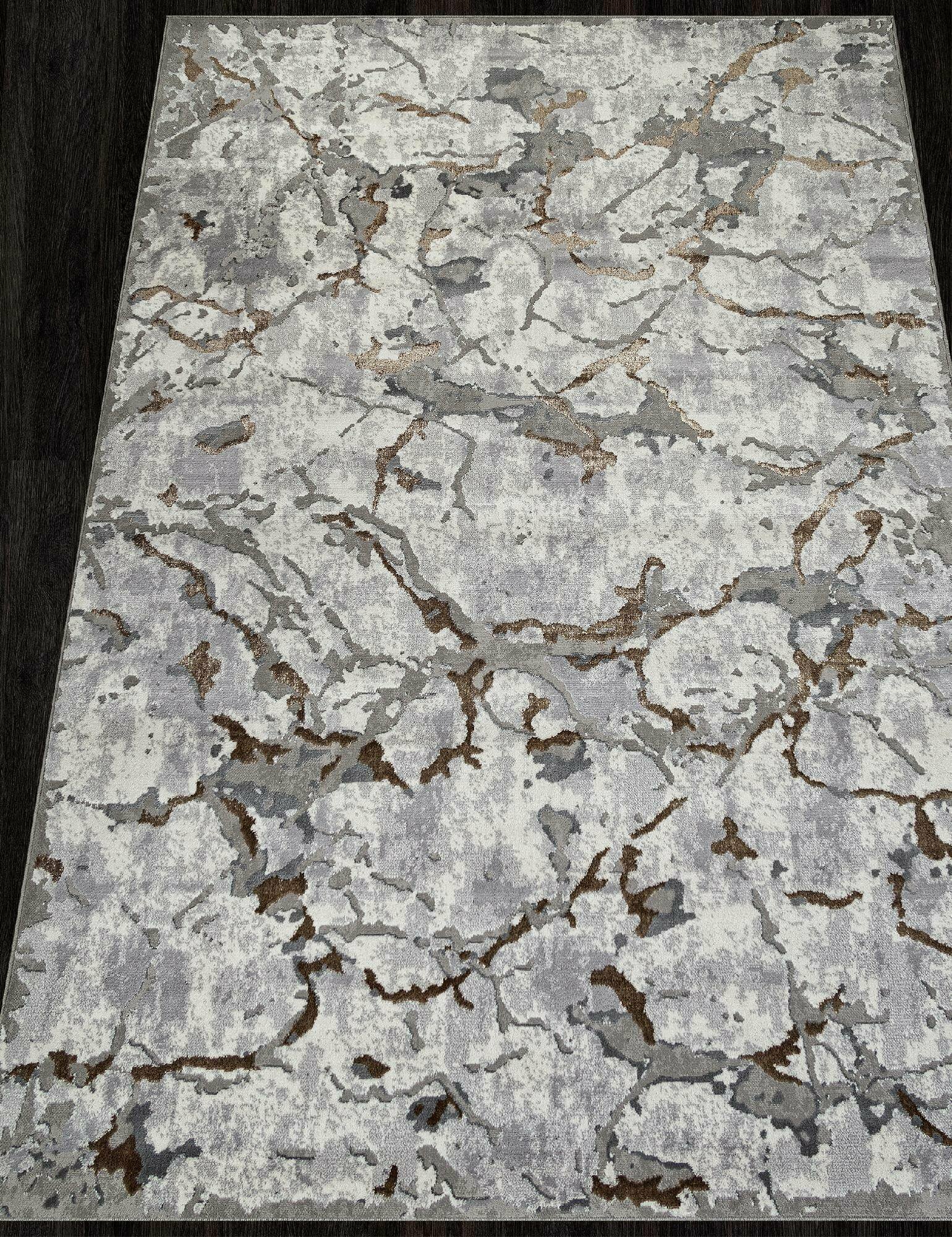 Ковер на пол в гостиную в спальню 300х500 см бежевый современный ворс 10 мм 325583 KoverVDom