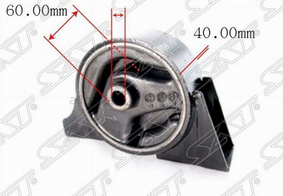 SAT ST-11320-4M400 Опора двигателя Nissan AD 99-08 / Almera 00-06 (Сзади)