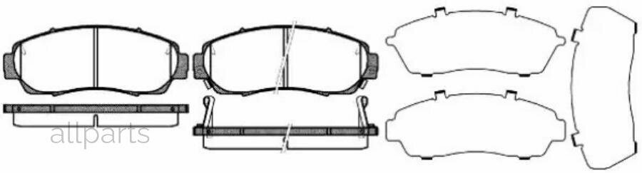 REMSA 117112 1171 12 FDB4161=D5153M [45022SHJA00] ! колодки дисковые п.\ Honda CR-V 2.0/2.2 07>
