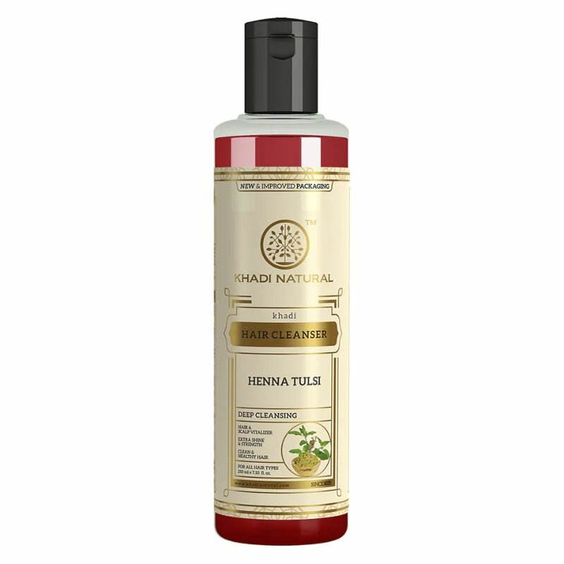 Шампунь Хна и Тулси Кхади Натурал / Hair Cleanser Henna & Tulsi Khadi Natural , 210 мл.