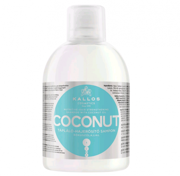 Kallos Coconut Шампунь для укрепления слабых и поврежденных волос "с натуральным кокосовым маслом" 1000 мл.