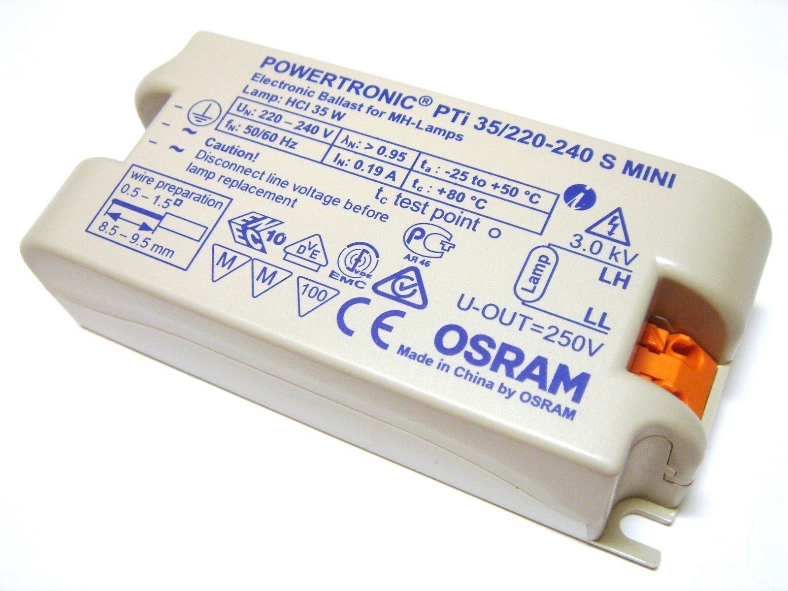 ЭПРА для металлогалогенных ламп 35W OSRAM PTI 35/220-240V S MINI