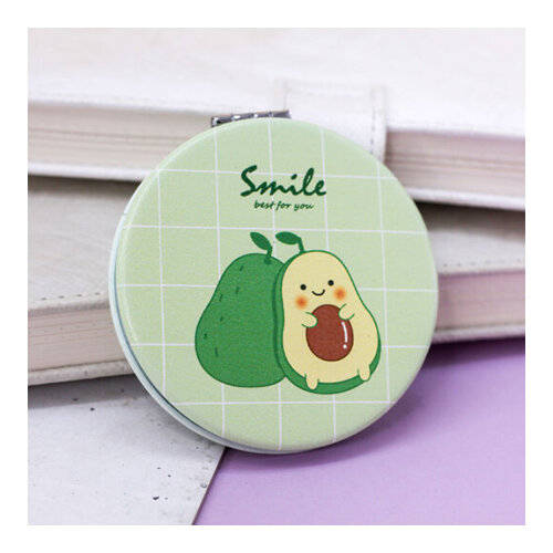 Smile avocado зеркало декоративное квадратное 7,2×7,2 см толщина 1 см стильный аксессуар