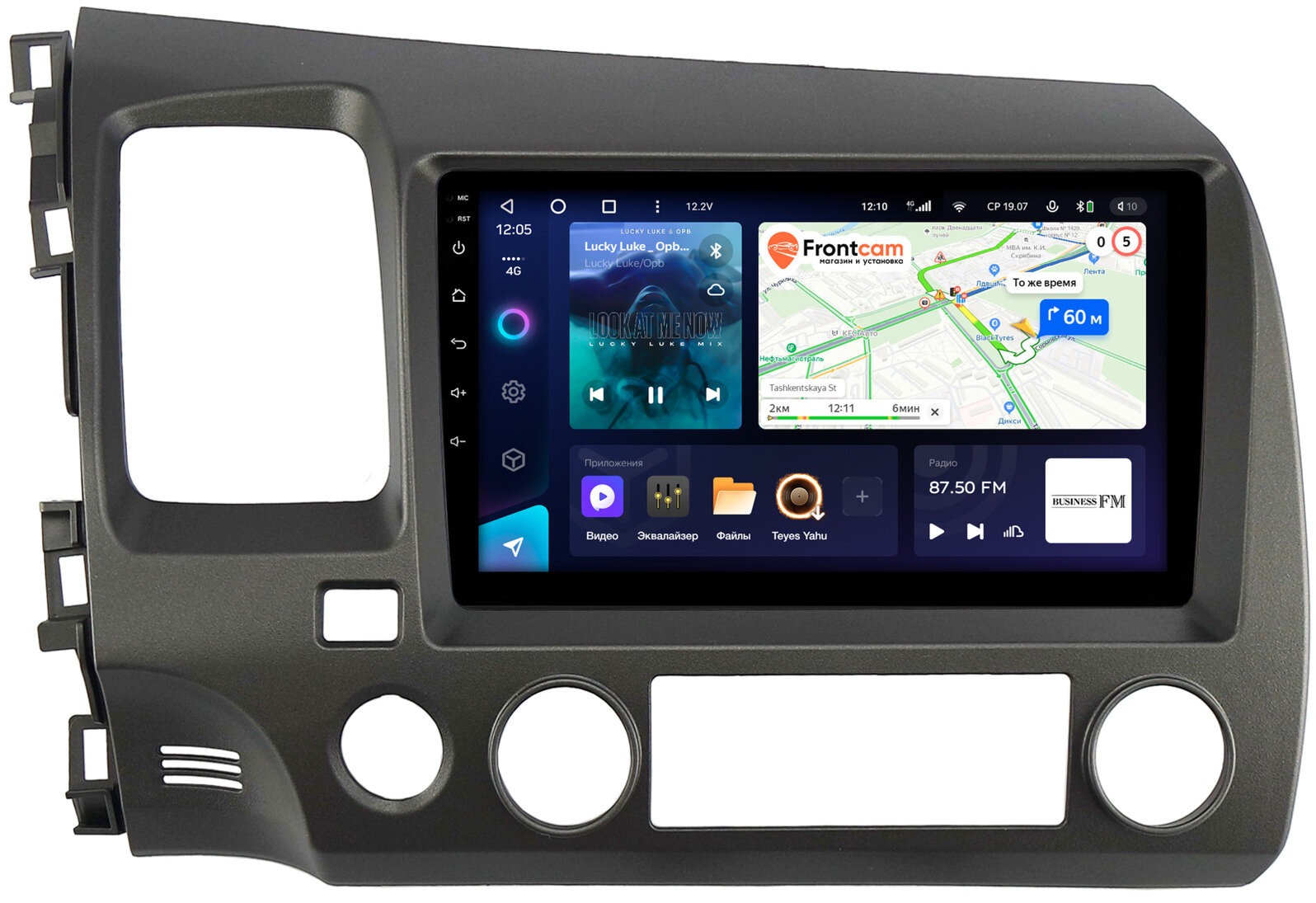 Штатная магнитола Honda Civic 8 4D 2005-2012 (левый руль, седан) Teyes CC3L 4/64 9" RM-9-1061 Android 10 (4G-SIM, DSP, IPS)