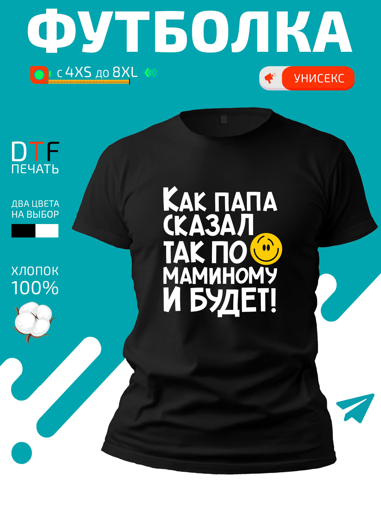 Футболка Как папа сказал так по маминому и будет