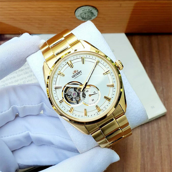 Наручные часы ORIENT Automatic, серебряный, золотой — фото 1