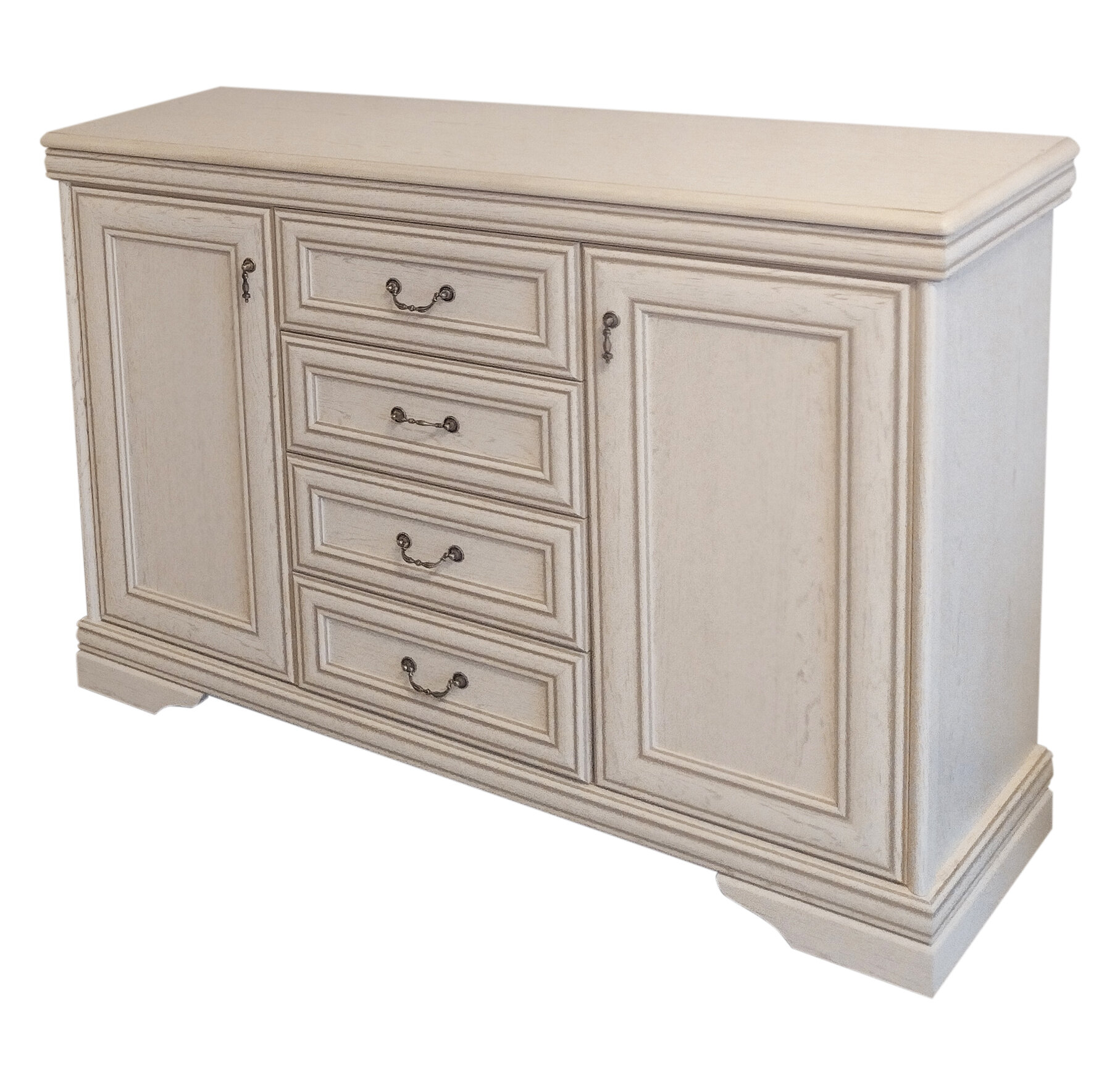 Комод ТВ Патриция 120 2 двери, 4 ящика цвет Бежевый