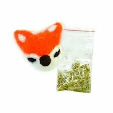 Игрушка для кошек Ecopet Лисенок с кошачьей мятой фетр 4 см