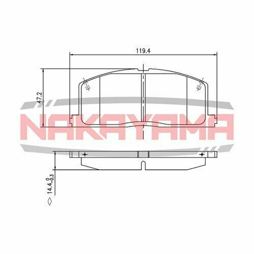 Колодки тормозные дисковые Nakayama HP8360NY