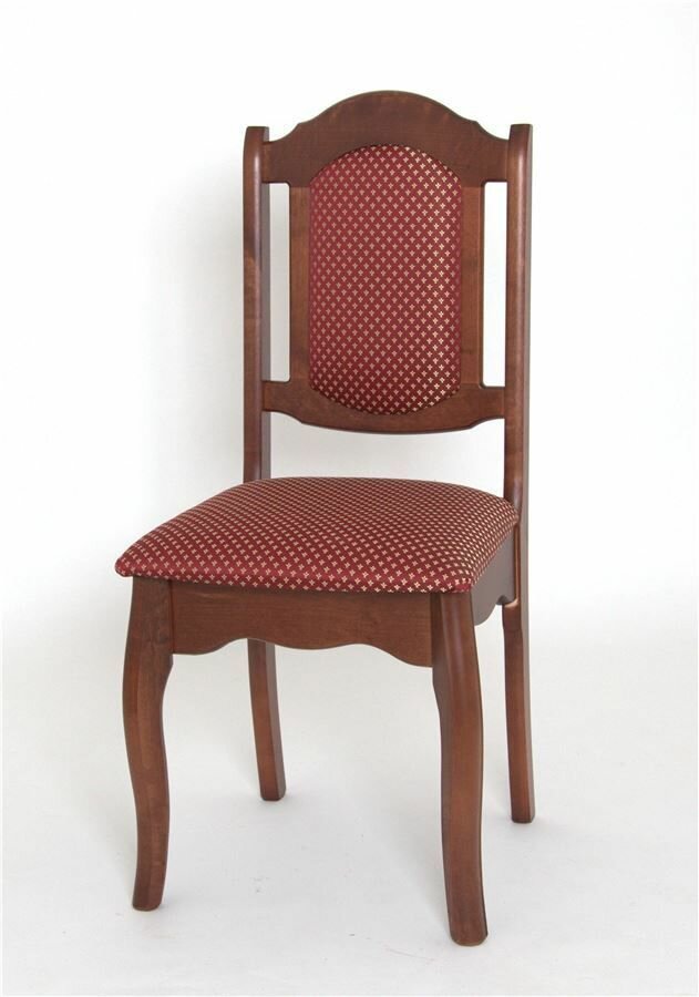 Стул Граф-1 Red Black темное дерево, ткань, дерево, мягкое сиденье, без подлокотников