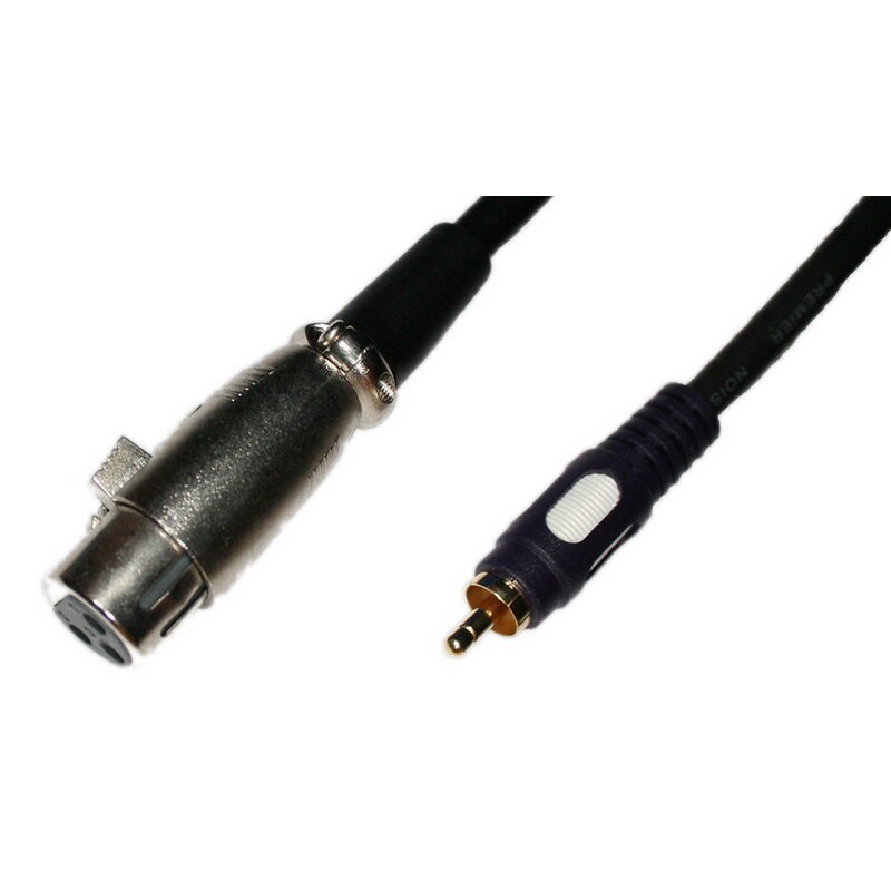 Переход XLR гнездо - RCA штекер "позолоченные" контакты с кабелем 0.3м, Pro Legend