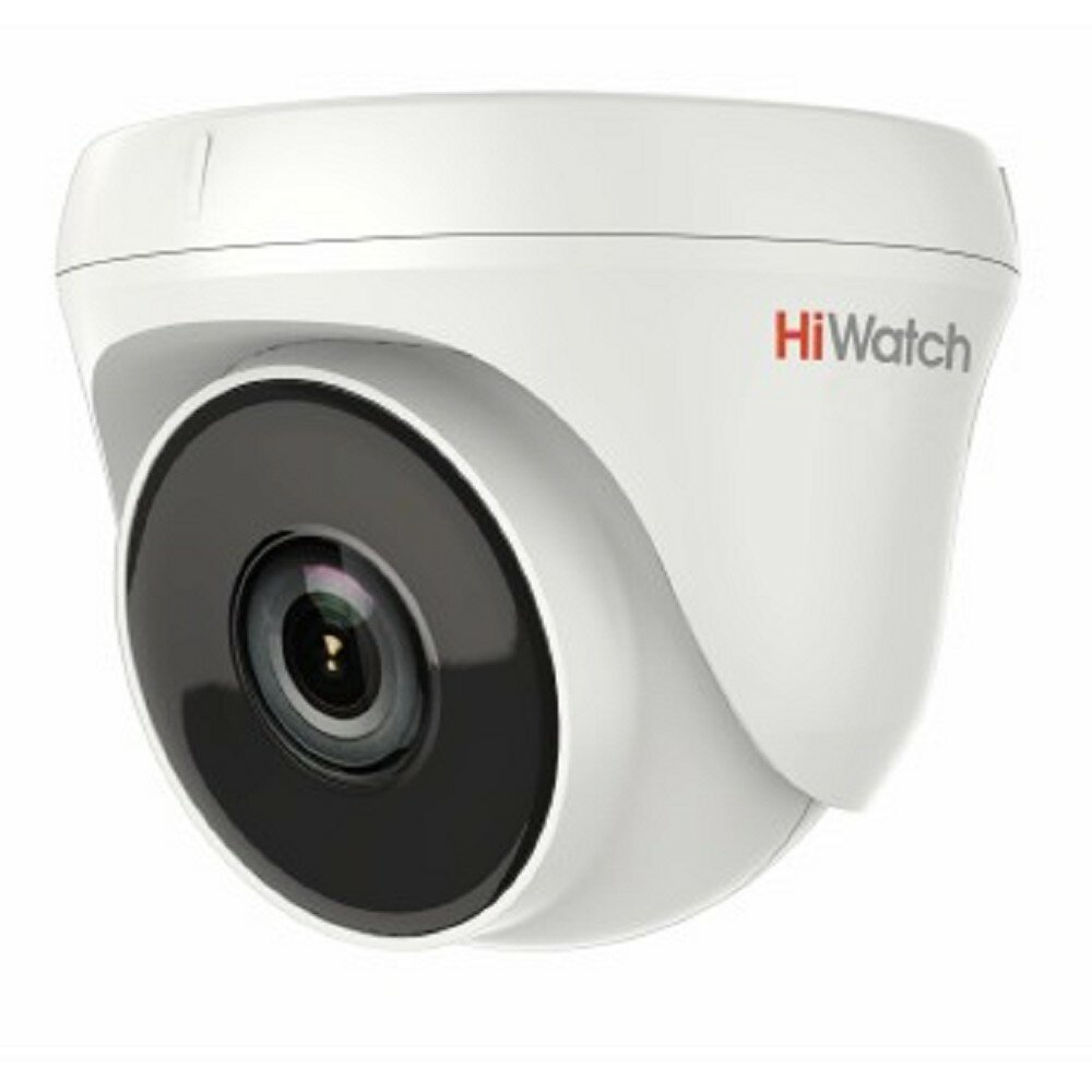 Камера видеонаблюдения HiWatch DS-T233 Внутренняя 2 Мп, тип Проводной Белый, Купольная
