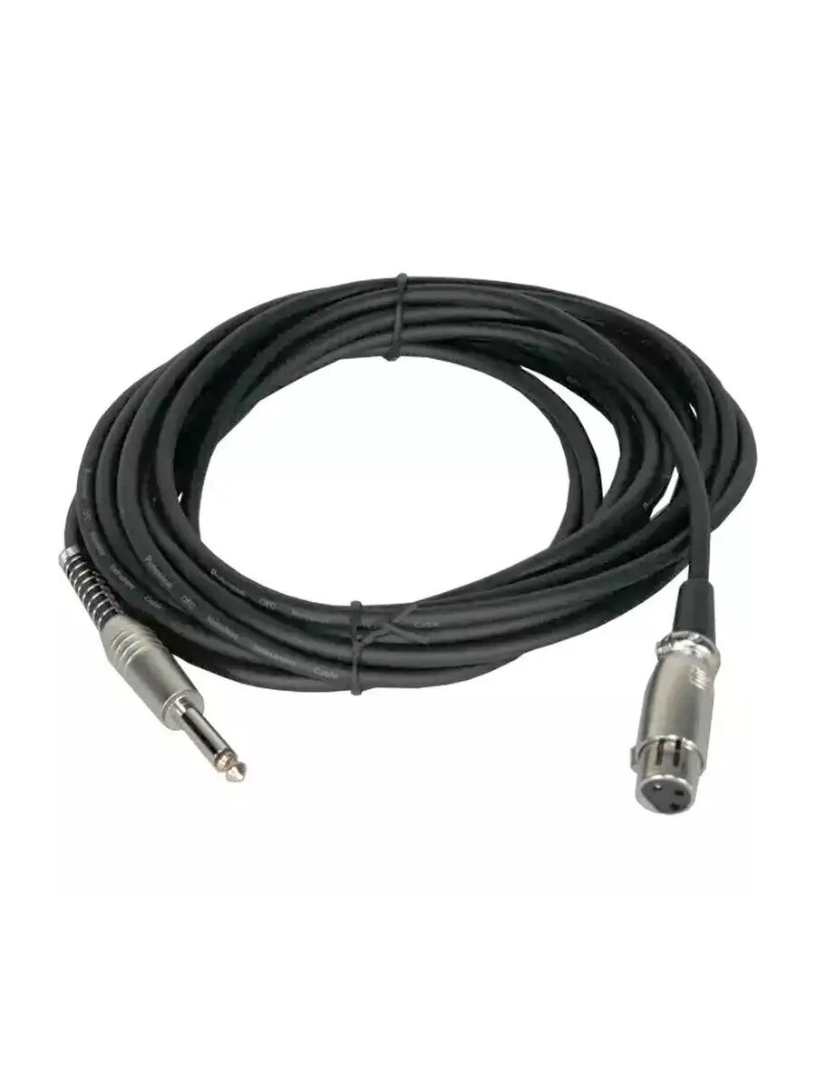 Микрофонный кабель 6,3джек моно - XLR F 6 метров ACM1006