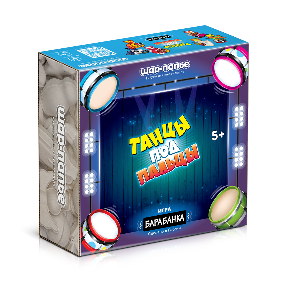 Игра настольная шар-папье Барабанка Танцы под пальцы