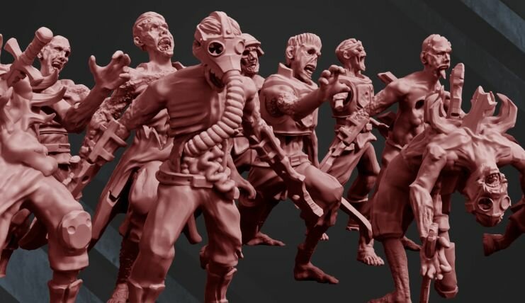 Warhammer 40000 Миниатюра Pandemic Zombies Squad