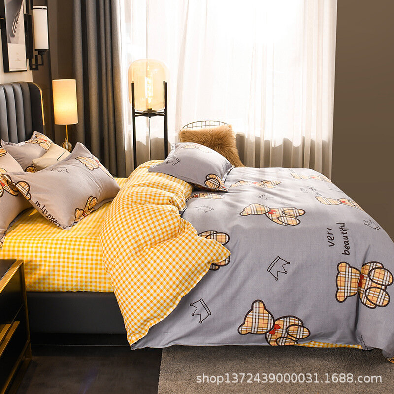 Постельное белье Sweet Dream "Tide Play Bear", хлопок, 1.5 м, 4 предмета