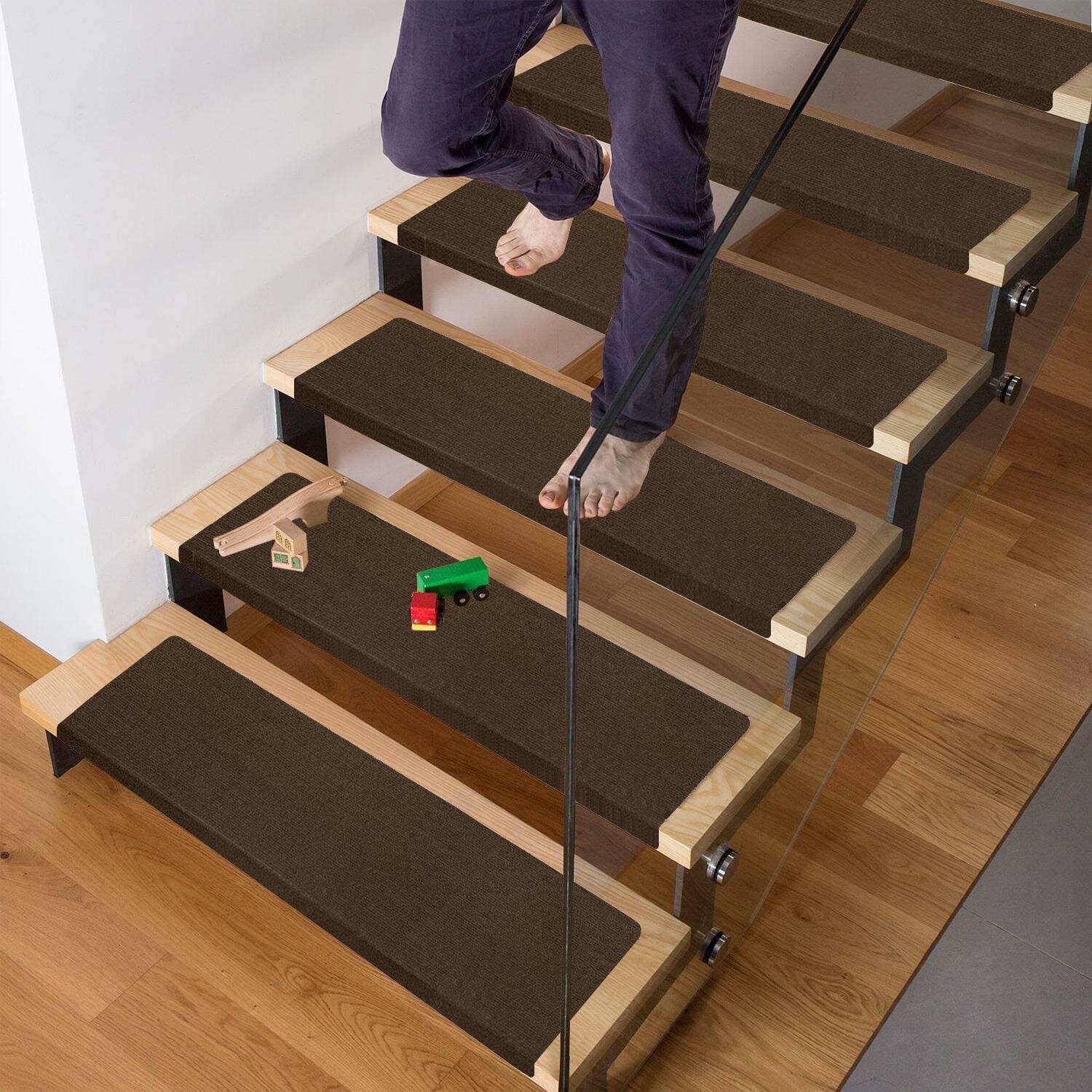 Комплект ковров на ступеньки, самоклеящийся защитный коврик