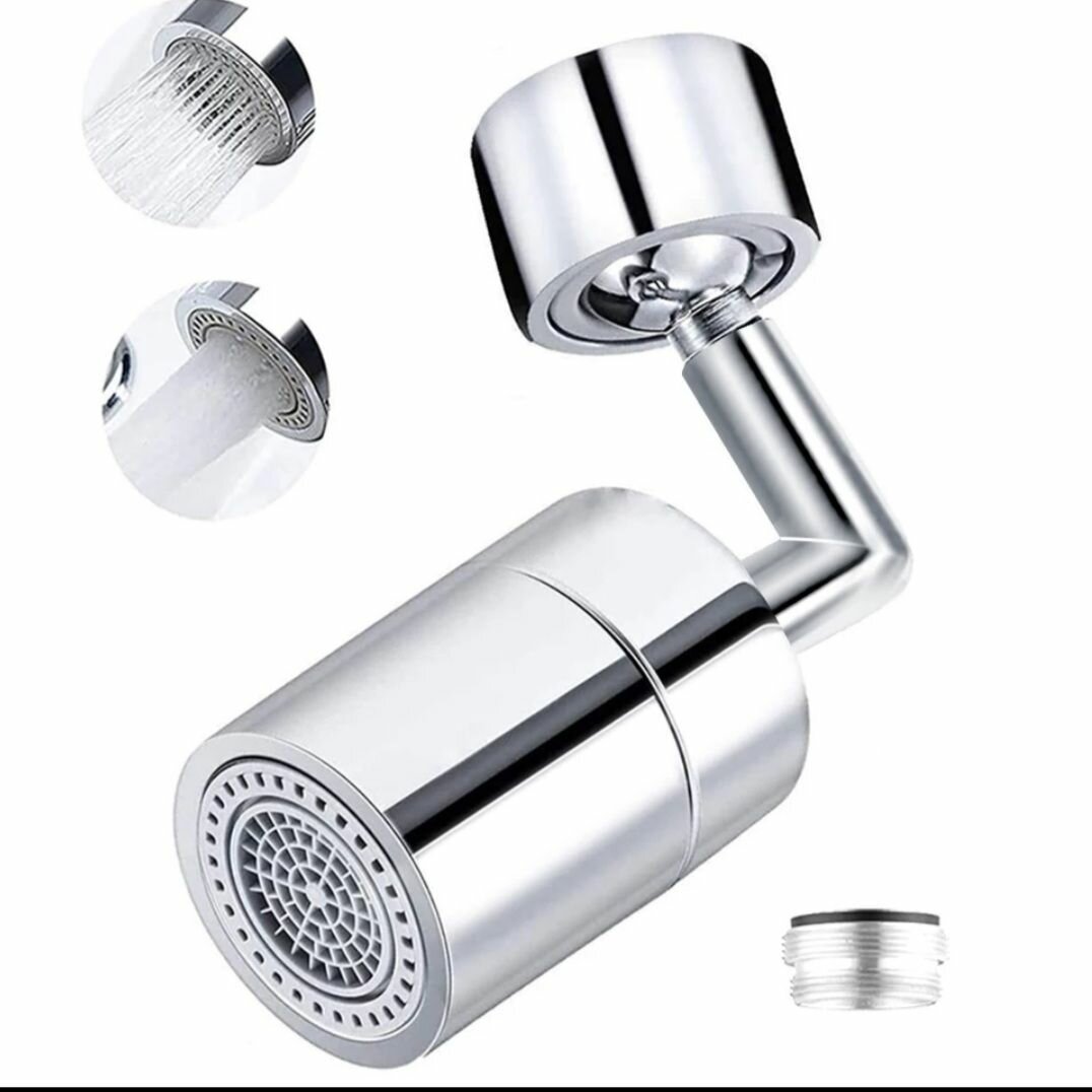 Аэратор универсальный для смесителя поворотный двухрежимный, насадка на кран для экономии воды, водосберегающий удлинитель кухонного излива, сантехника для кухни, ванной, резьба наружная