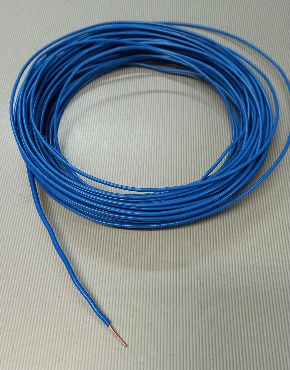 Провод однопроволочный ПУВ ПВ1 1х4 синий 10 м