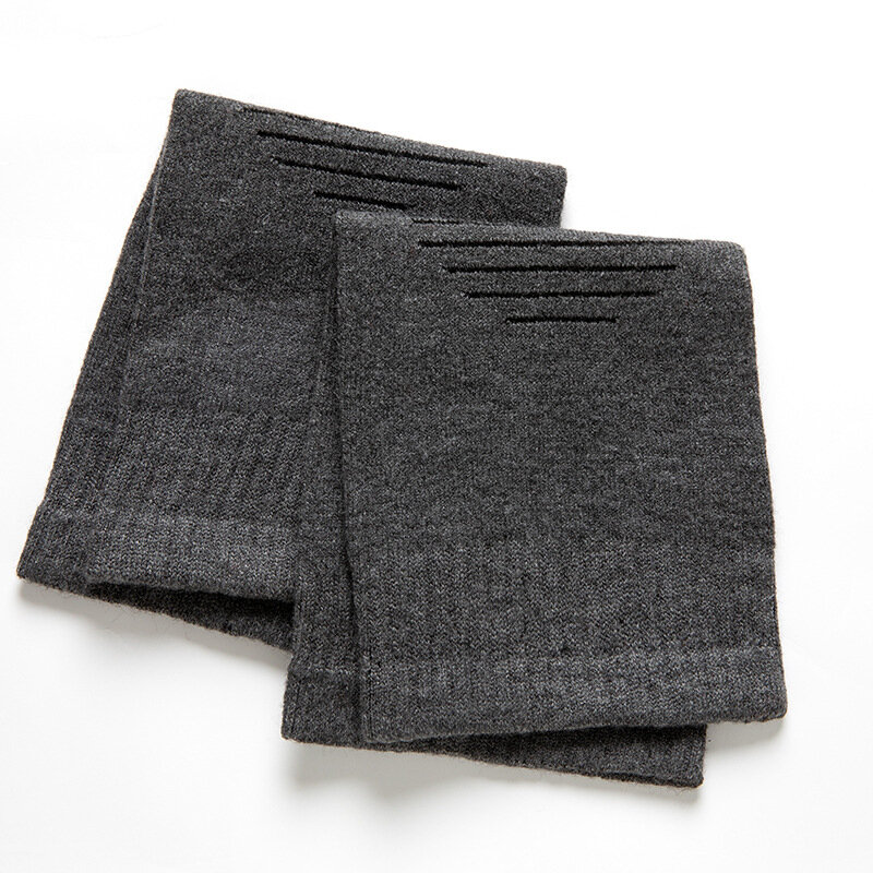 Наколенники "Осенняя и зимняя шерсть", темно-серые