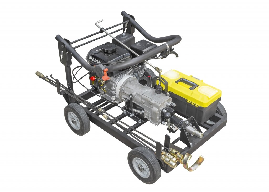 Прочистная штанговая машина с бензиновым приводом 6,5 л. с. для прочистки канализации Мамонт 2,0 CROCODILE 50700L