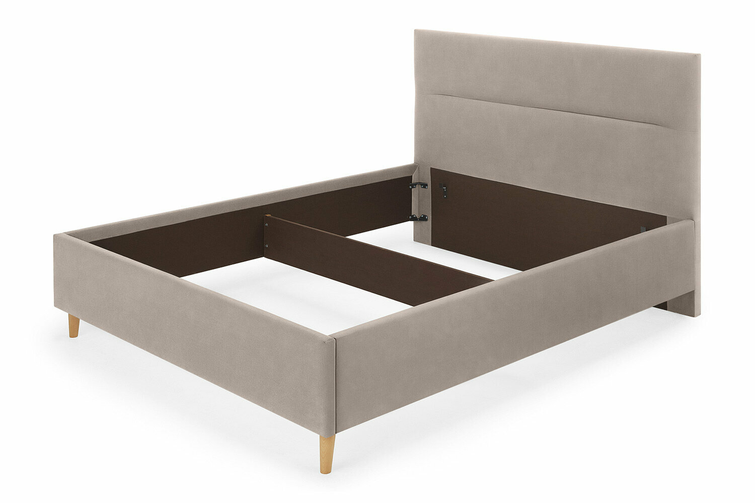 Каркас кровати SCANDICA Telma, 160х200 см, цвет бежевый, без основания и подъемного механизма